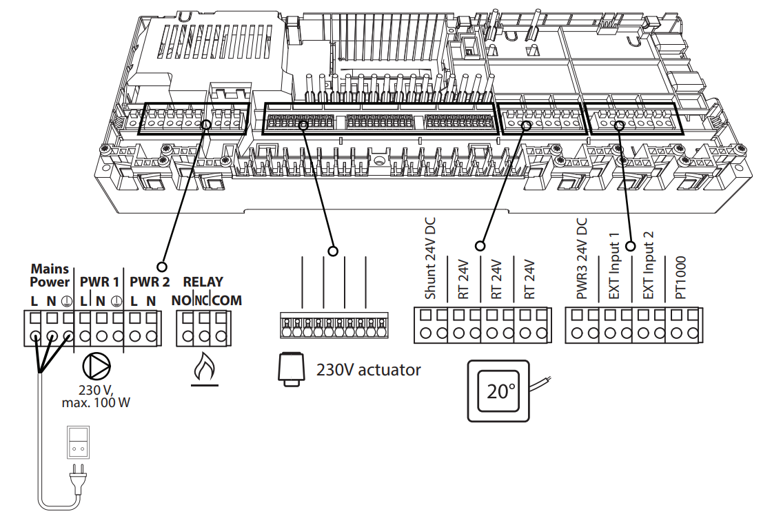 Řídící regulátor Danfoss Icon2, základní verze pro dvoutrubkové systémy (088U2100) | Bola