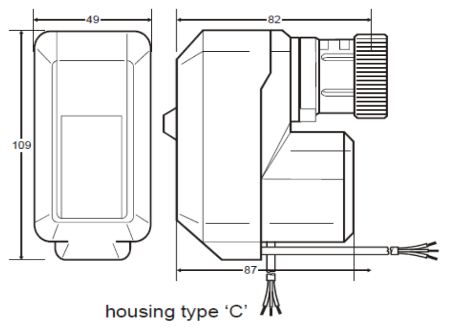 Pohon regulačního ventilu Honeywell M7410C1015, 300N,24VAC | Bola